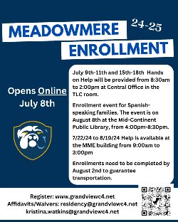 Hands on Help for Enrollment | Meadowmere Elementary School